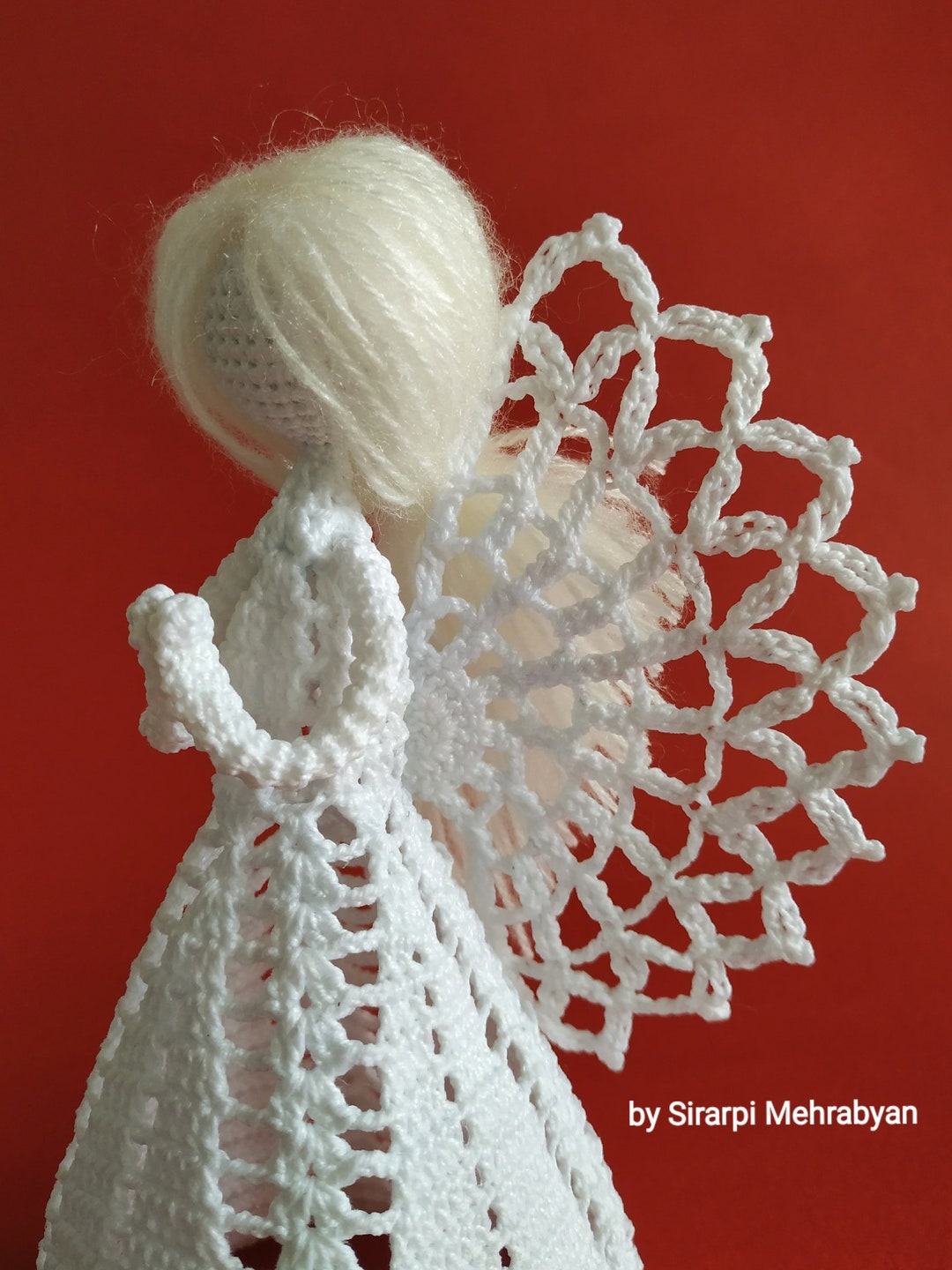 Crochet Angel PATTERN PDF DIY Craft Christmas Gift Baptism Gift Wedding ...