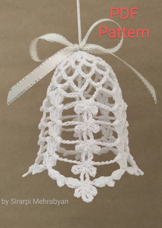 Crochet Bell Pattern PDF diy how to make Jingle Bells | Etsy