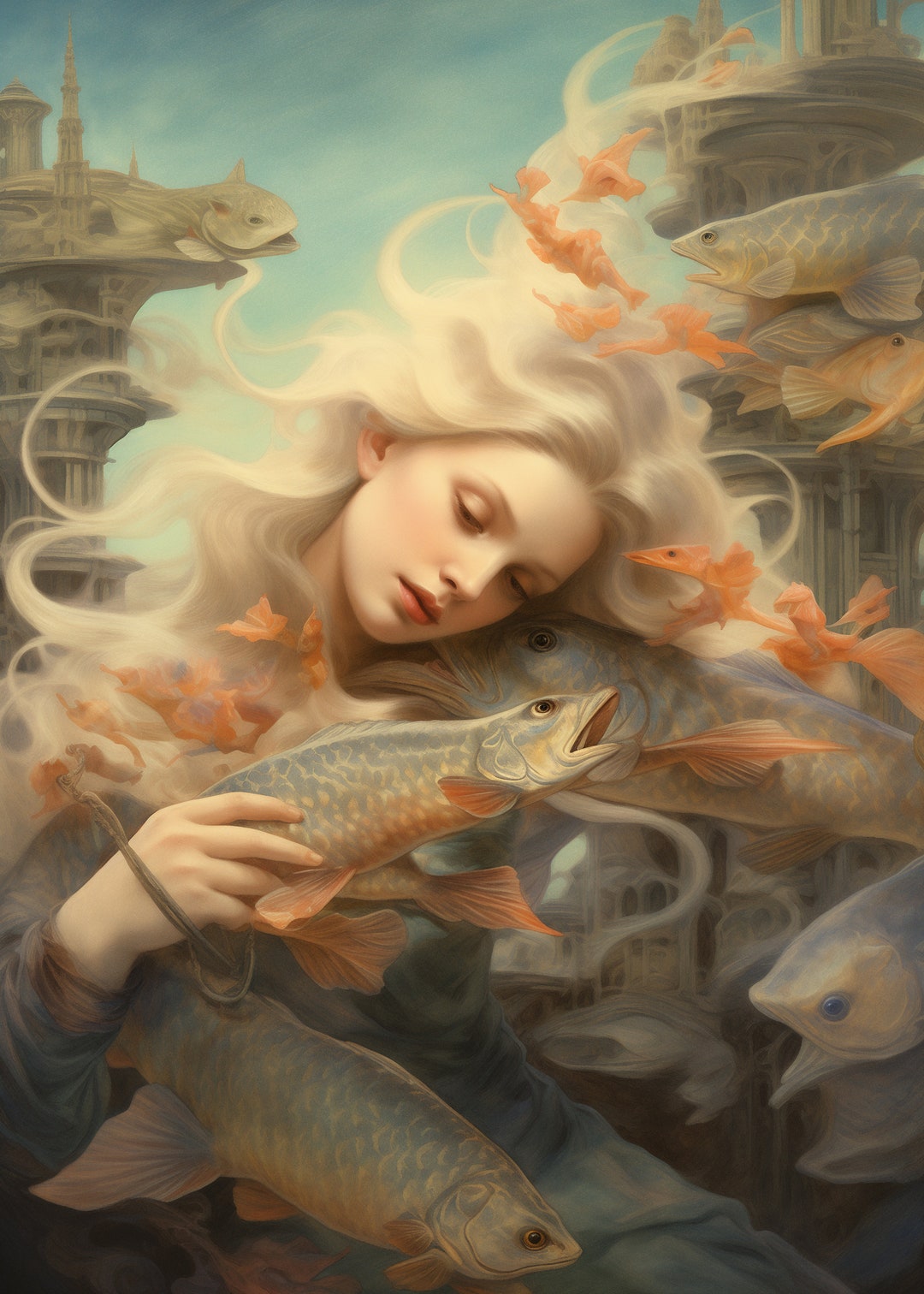 Sedna Inuit Goddess Art Print – Mermaid of the Arctic (digital Download ...