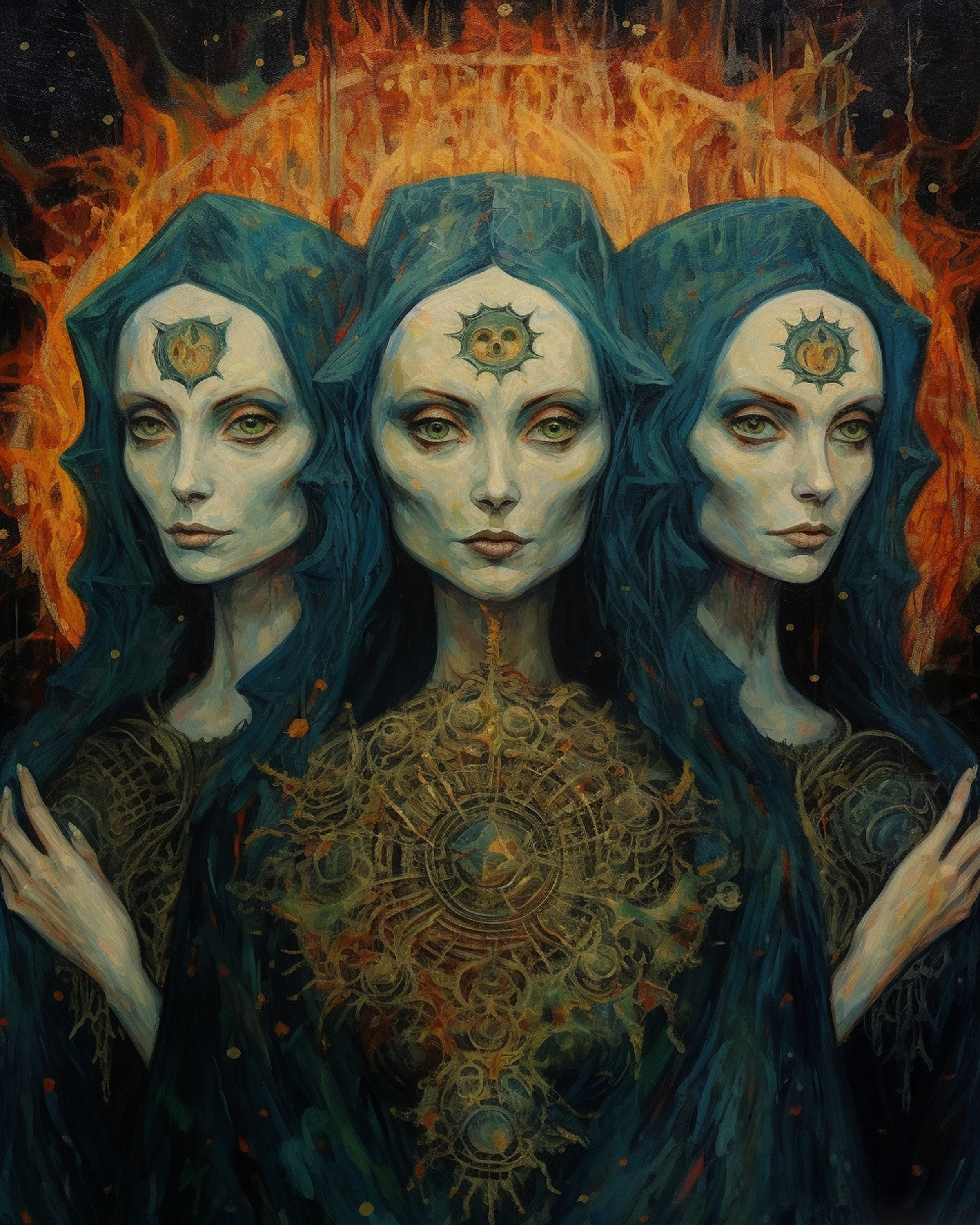 Hecate Hekate Goddess of the Moon Witchcraft Crossroads - Etsy