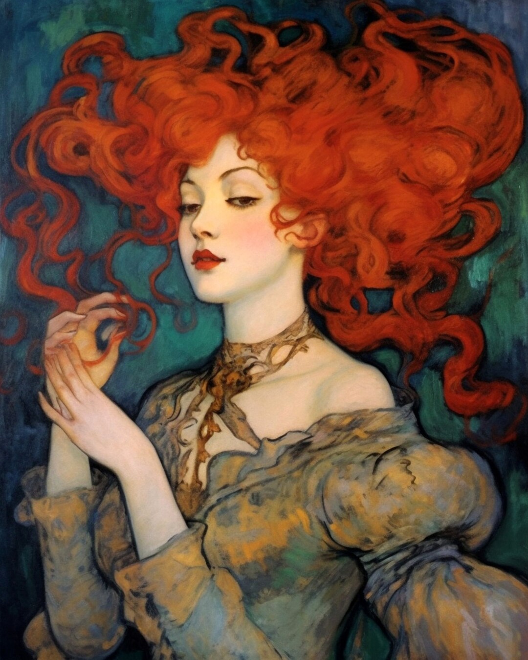 Lilith Dark Goddess of Woman, Demon, First Woman, Red Goddess, Horned Goddess Digital Download ...