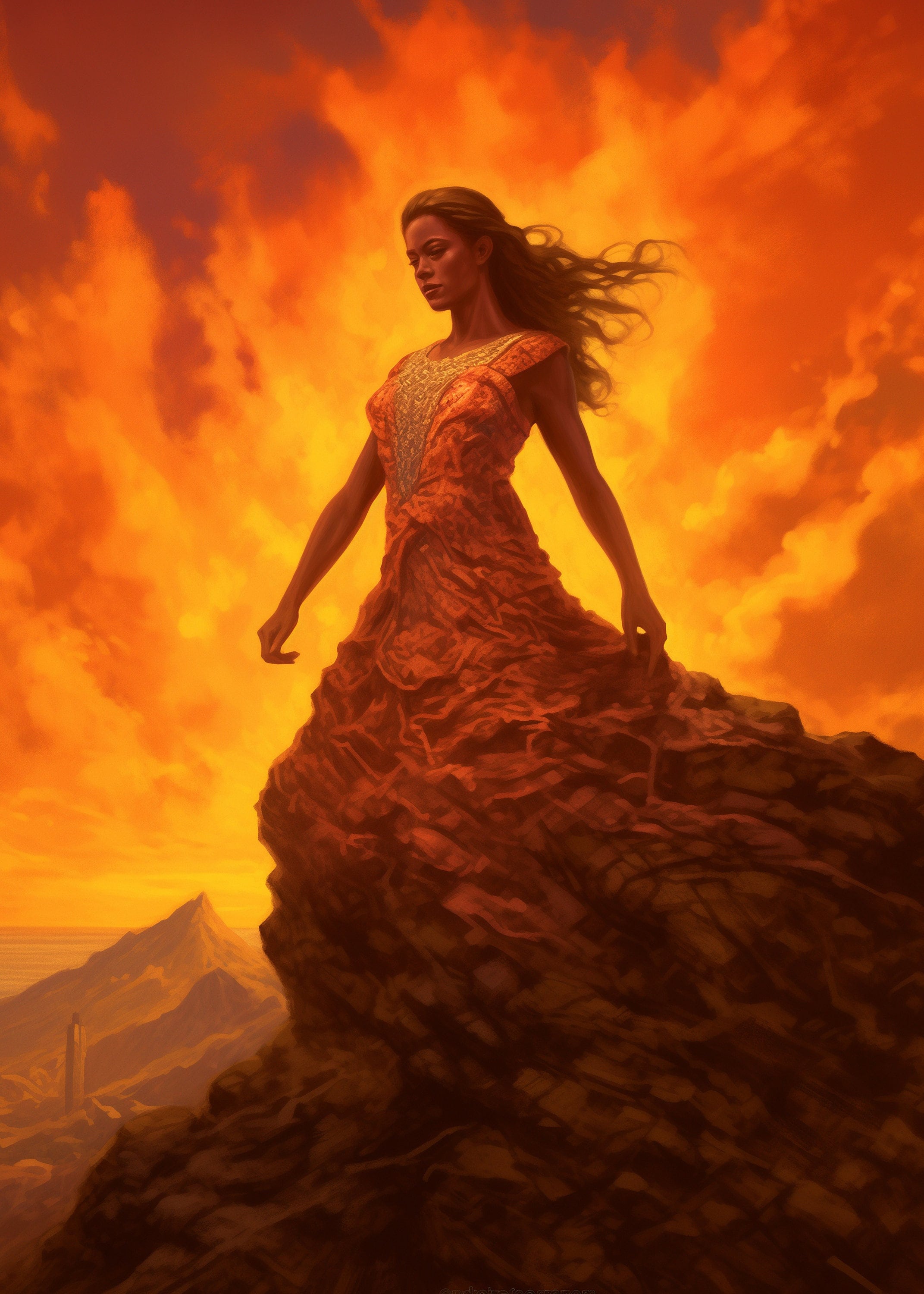 Pele Hawaiian Goddess of Fire, Lightning, Wind, Dance and Volcanoes ...