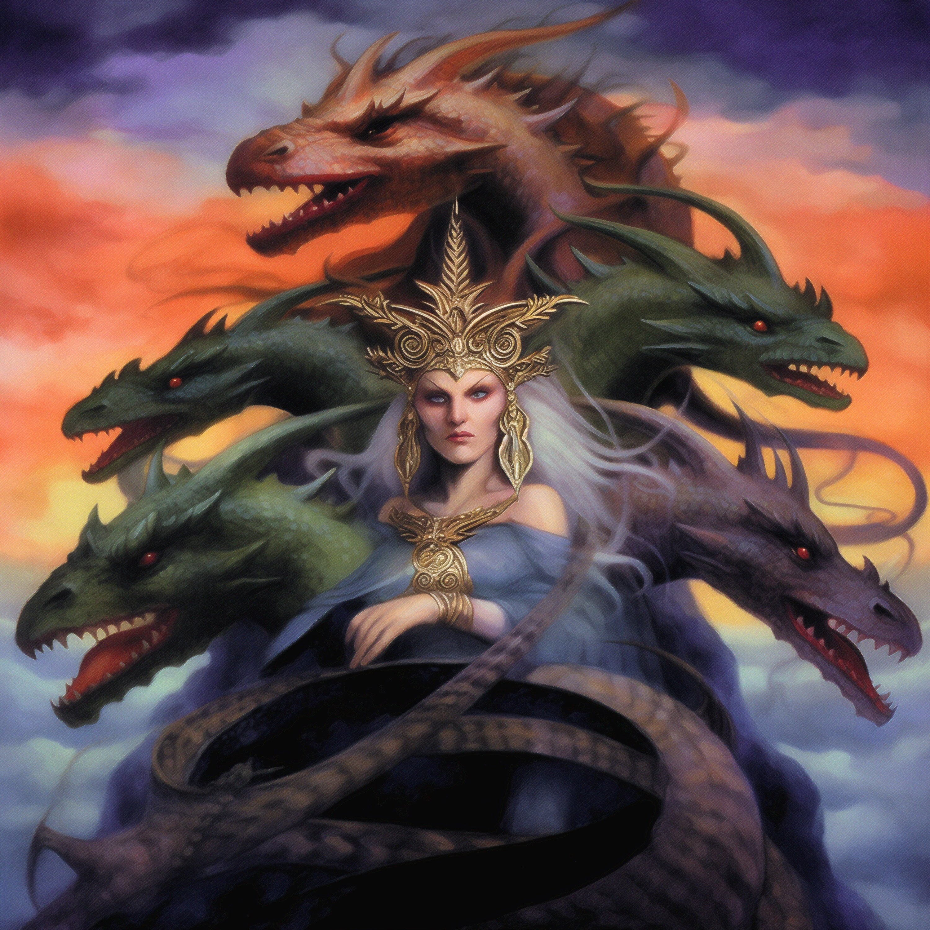 Tiamat - Dragon Goddess - Goddess of Divine Creation - Mother of the ...