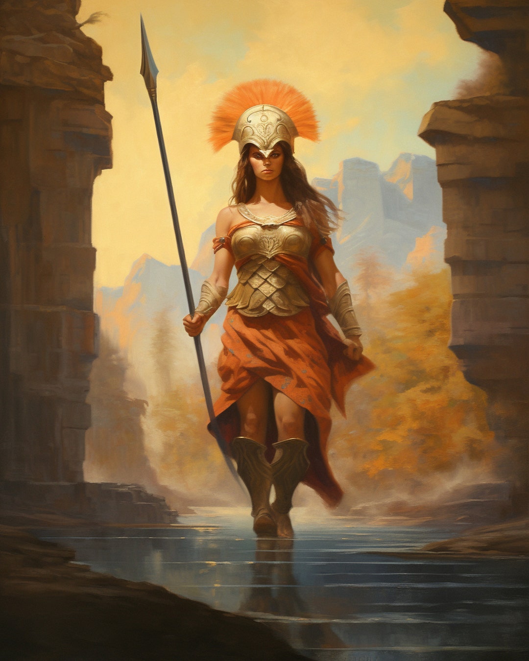 Athena, Greek Goddess of Wisdom and Good Counsel, War, the Defence of ...