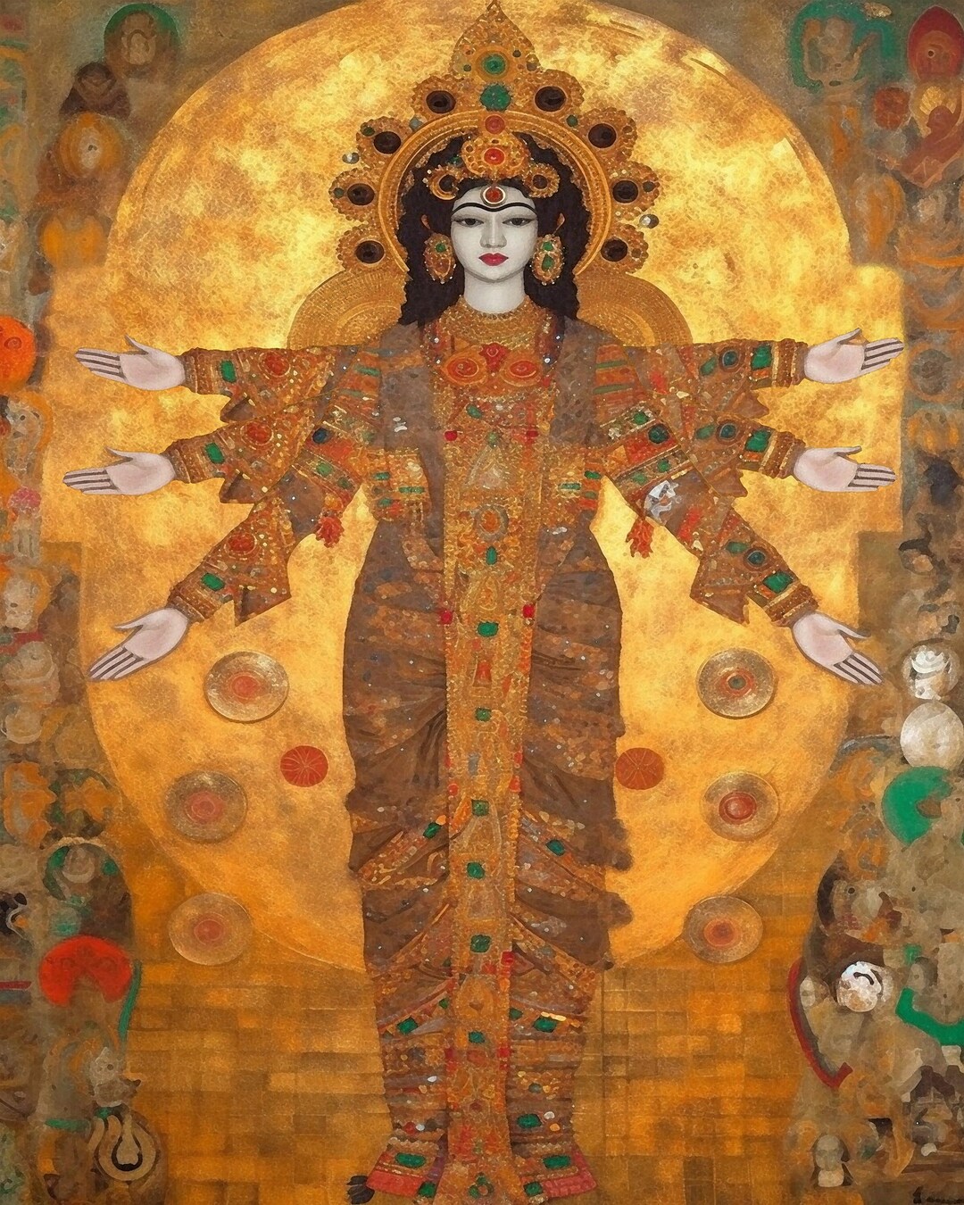 Durga - Artwork Inspired by the Hindu Goddess of Power Digital Download ...