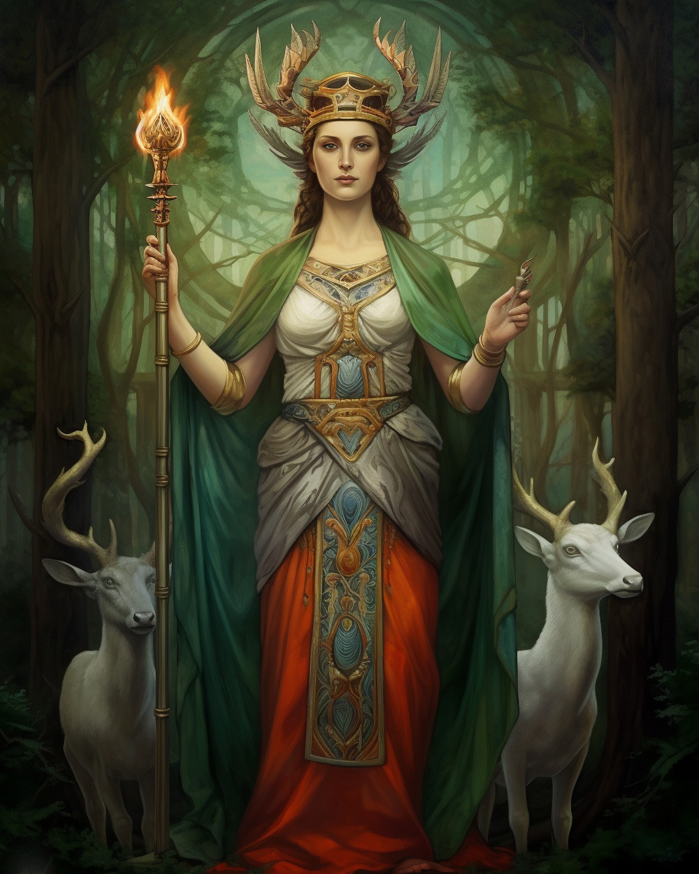 Brigid, Bridget Celtic Irish Goddess of Creativity, Poetry, Healing ...