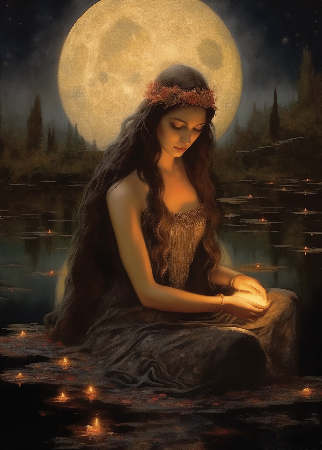 Moon Goddess - Witch, Luna, Diana, Hecate, Hekate - Digital Download - Etsy