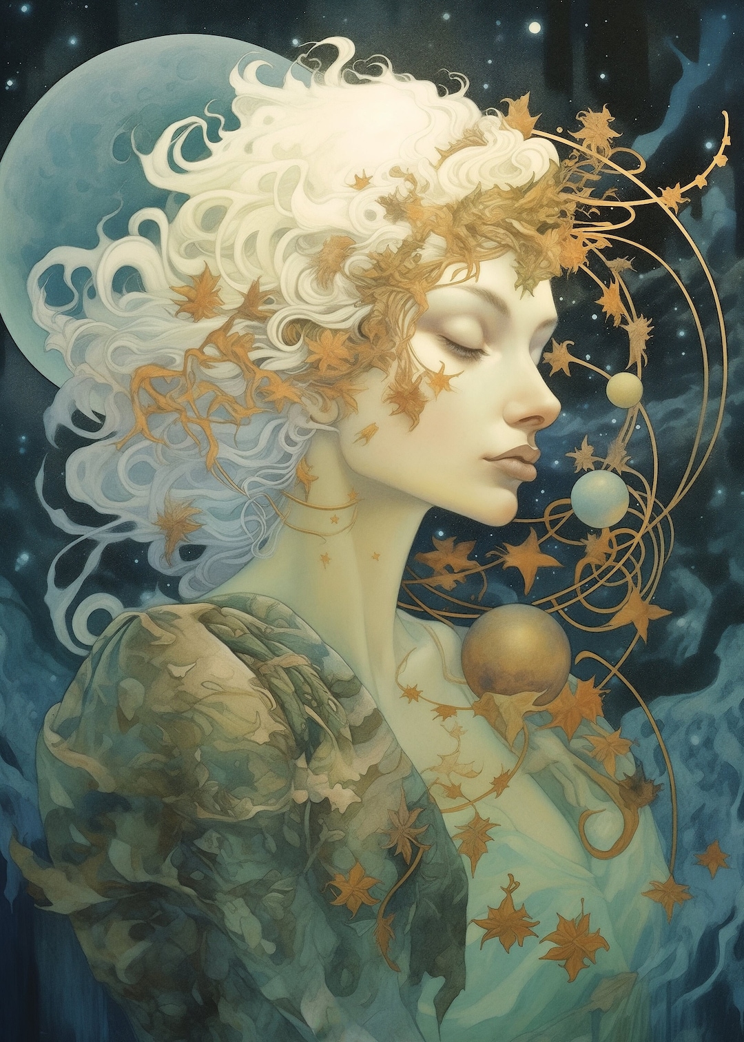 Selene - Moon Goddess and Personification of the Moon as Greek ...