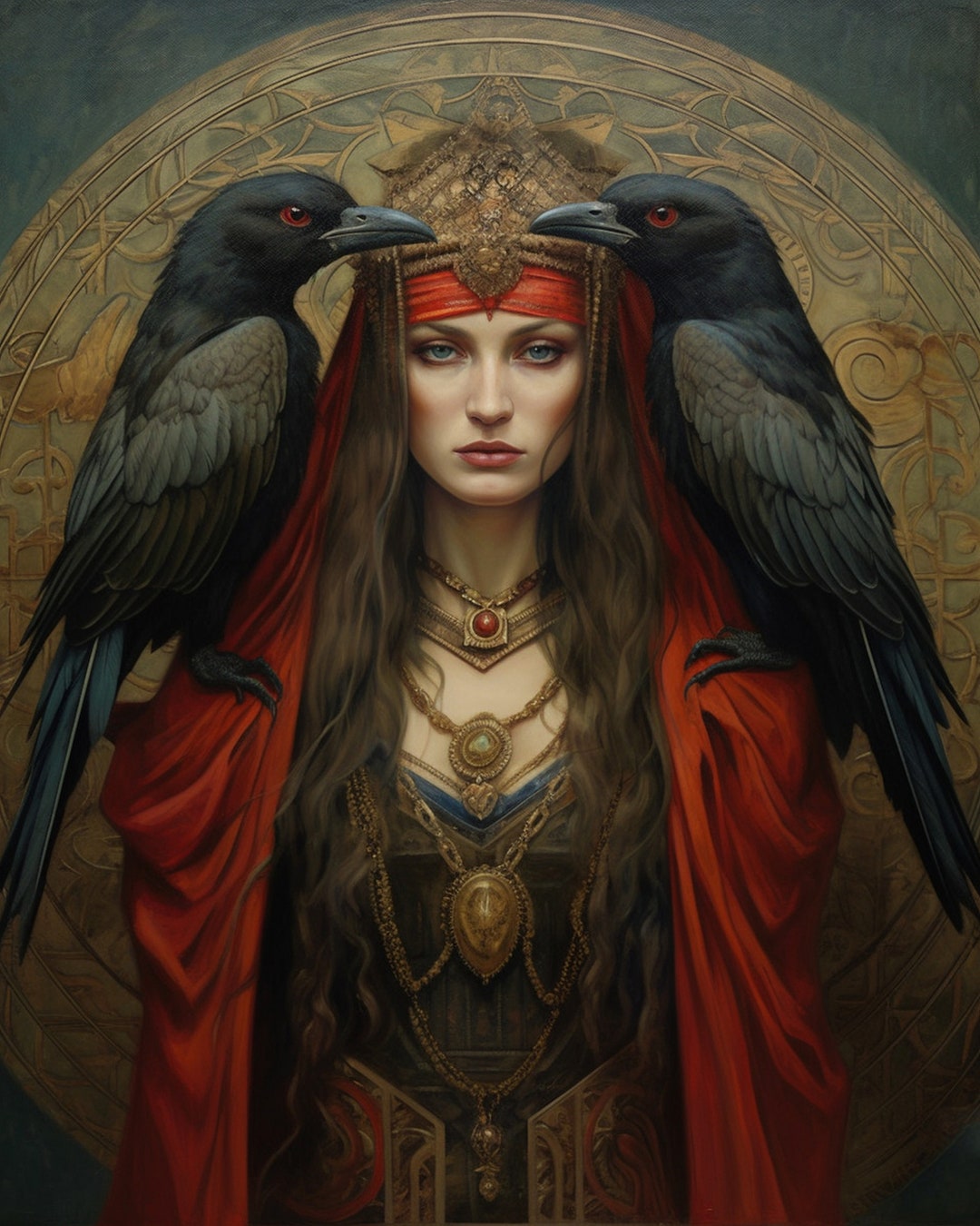 The Morrigan - Dark Goddess, Irish Goddess of War, Death, Crows, Raven ...