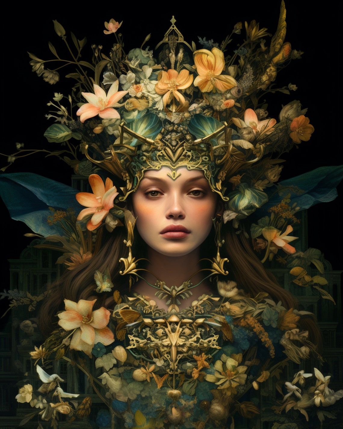 Flora or Chloris - Goddess of Spring and Flowers - Digital Download - Etsy