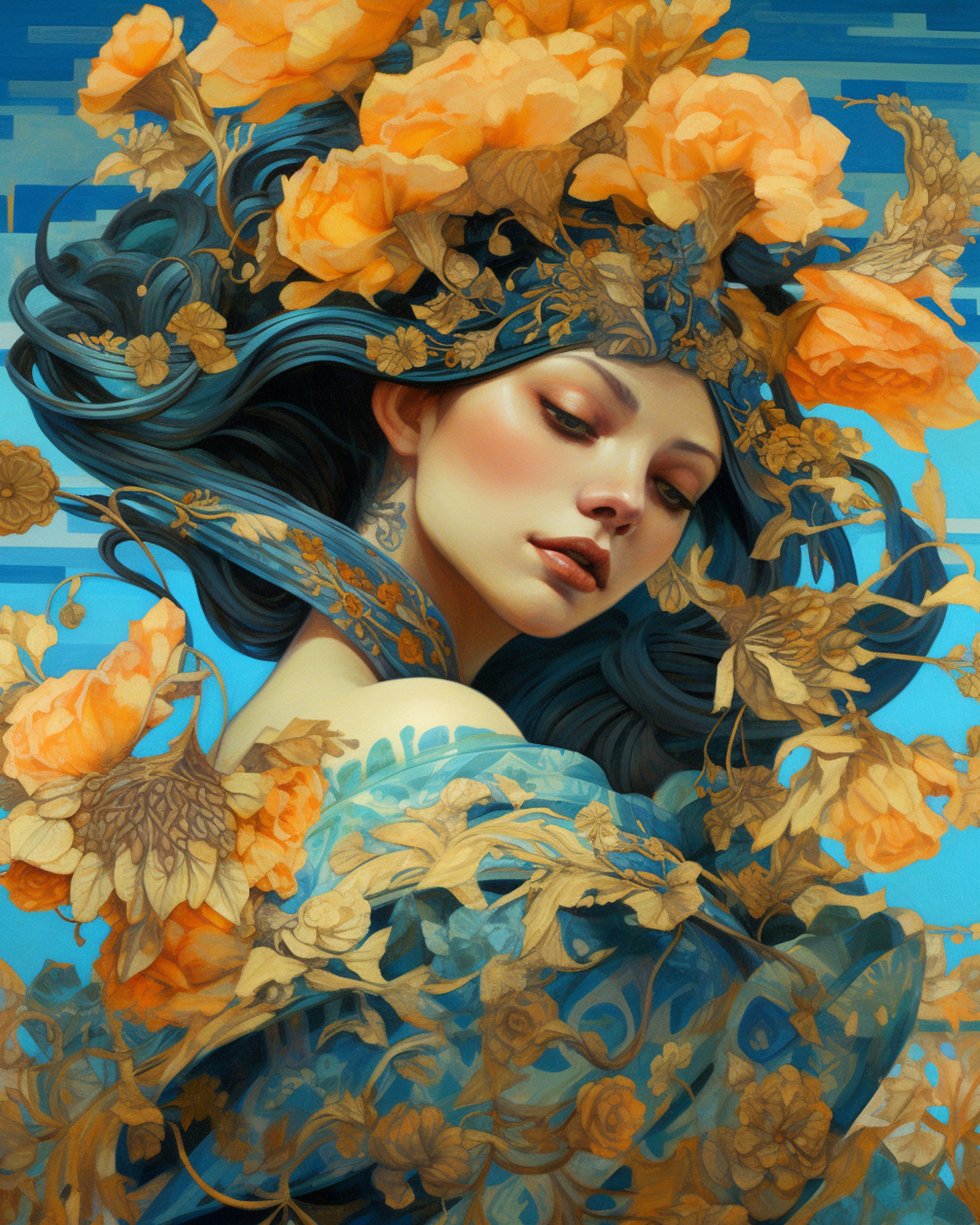 Flora or Chloris - Goddess of Spring and Flowers - Digital Download - Etsy