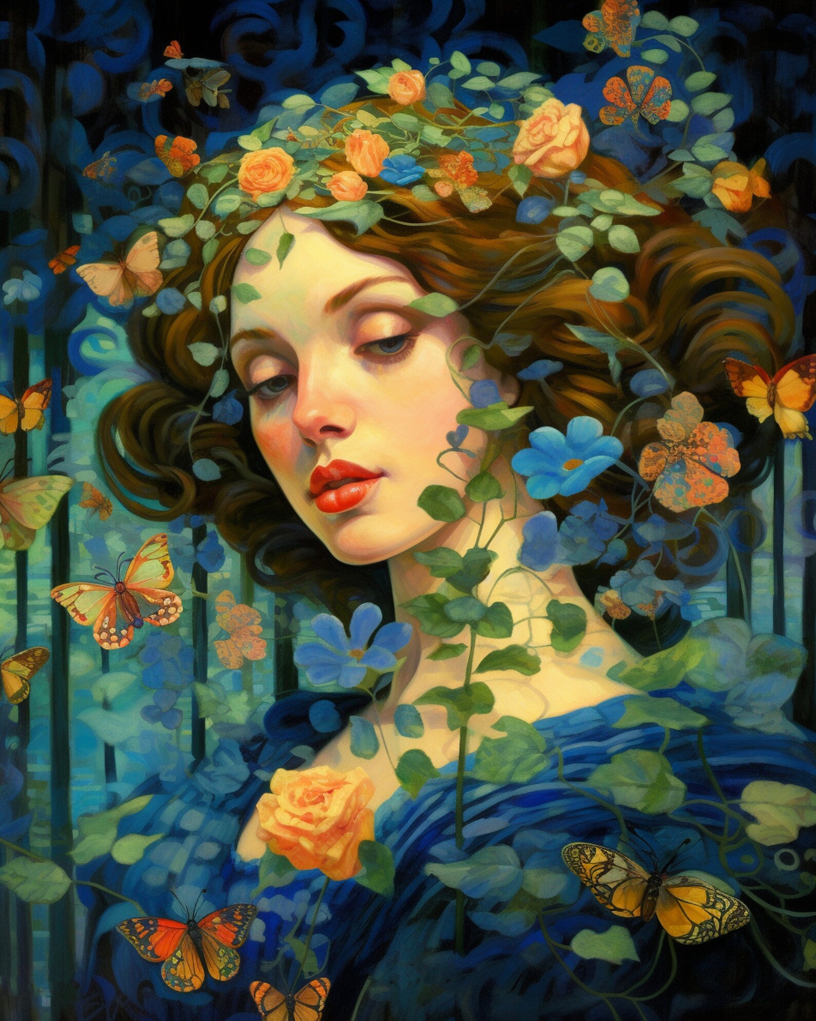 Flora or Chloris - Goddess of Spring and Flowers - Digital Download - Etsy