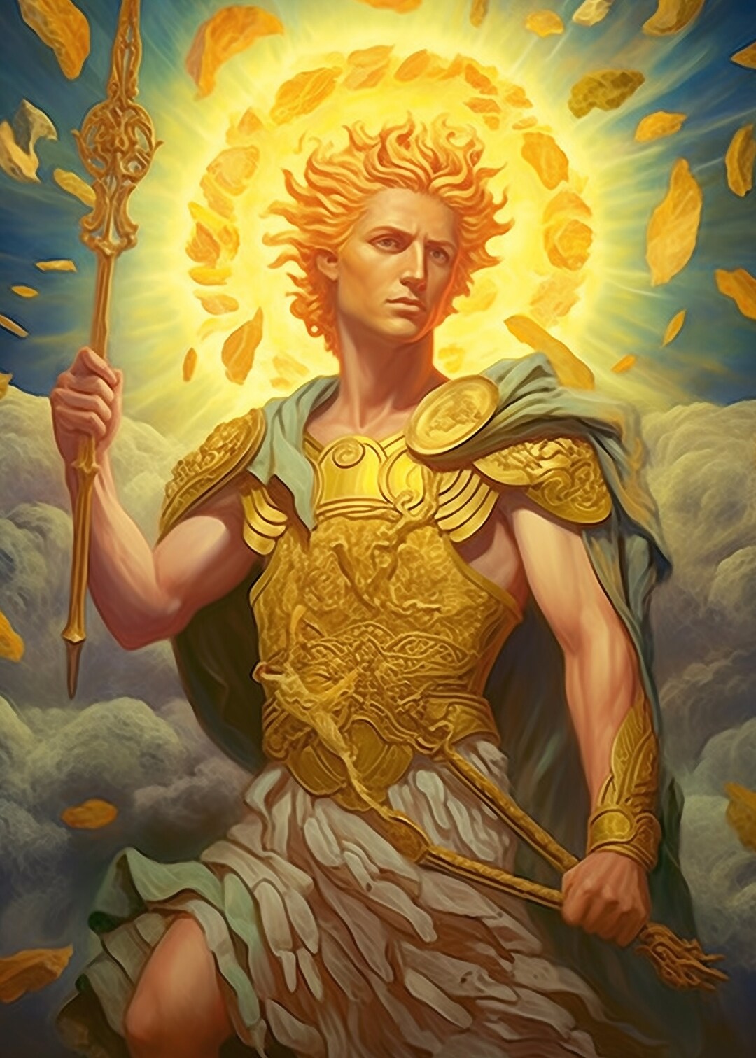 Apollo Art Print Greek God Of Sun Music Prophecy digital Download Apollo Art Print Greek God Of Sun Music Prophecy digital Download