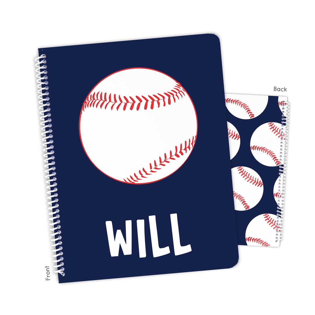 Baseball Sports Softball Personalized Notebook Sketchbook Custom ...