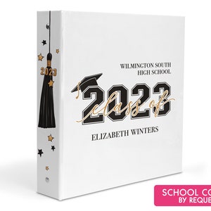 Graduation Class of 2024 3 Ring Binder 2 Personalized Custom Gift Girl ...