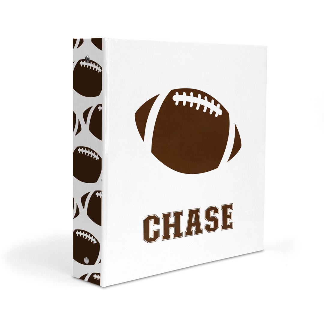 Sports Football 3 Ring Binder 2" Personalized Custom Gift Back to ...