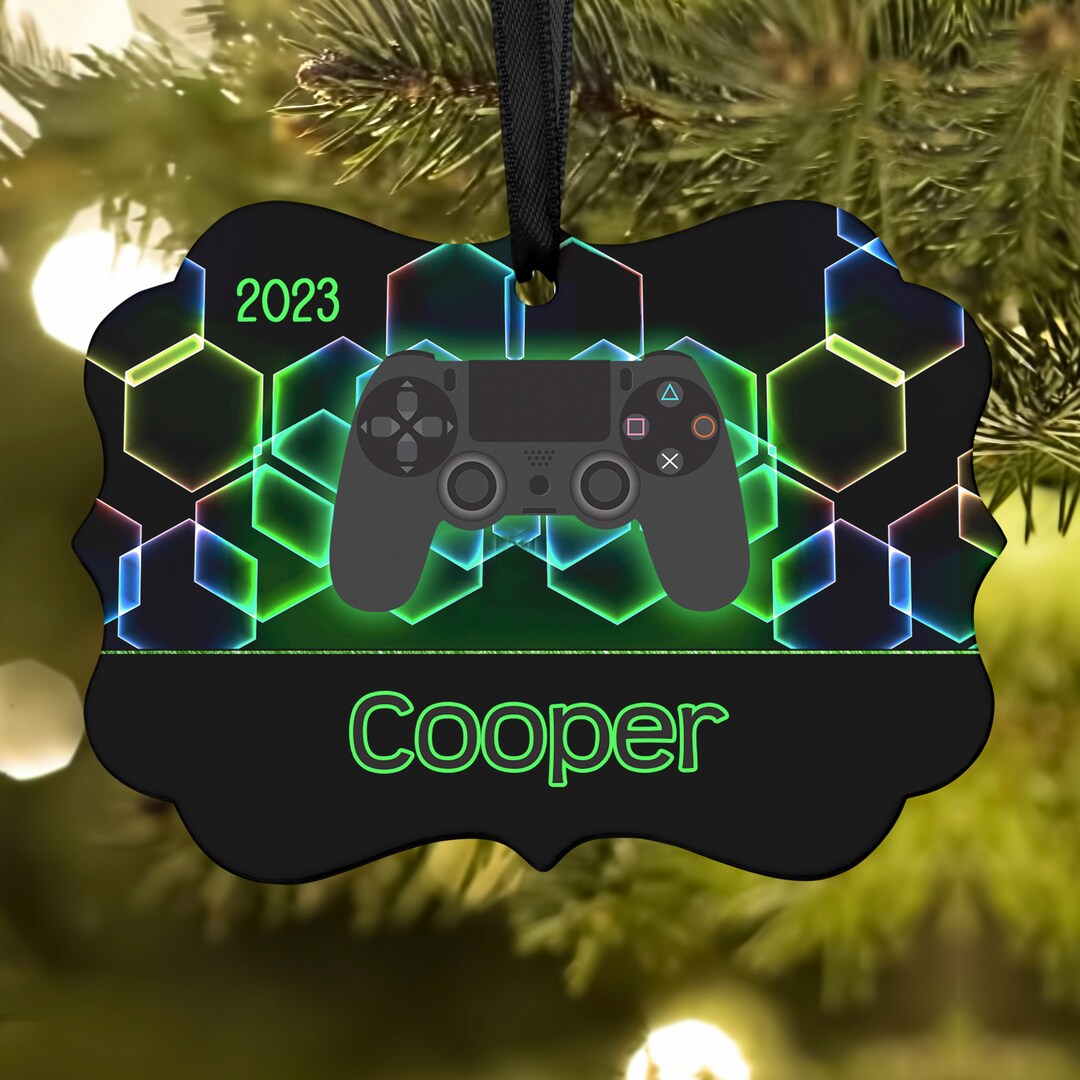 Video Game Gamer Christmas Ornament Personalized Custom Holiday Decor ...