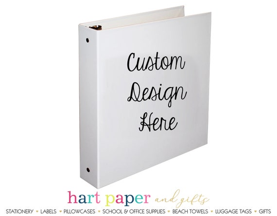 Create Your Own Custom 3 Ring Binder 2 Personalized - Etsy