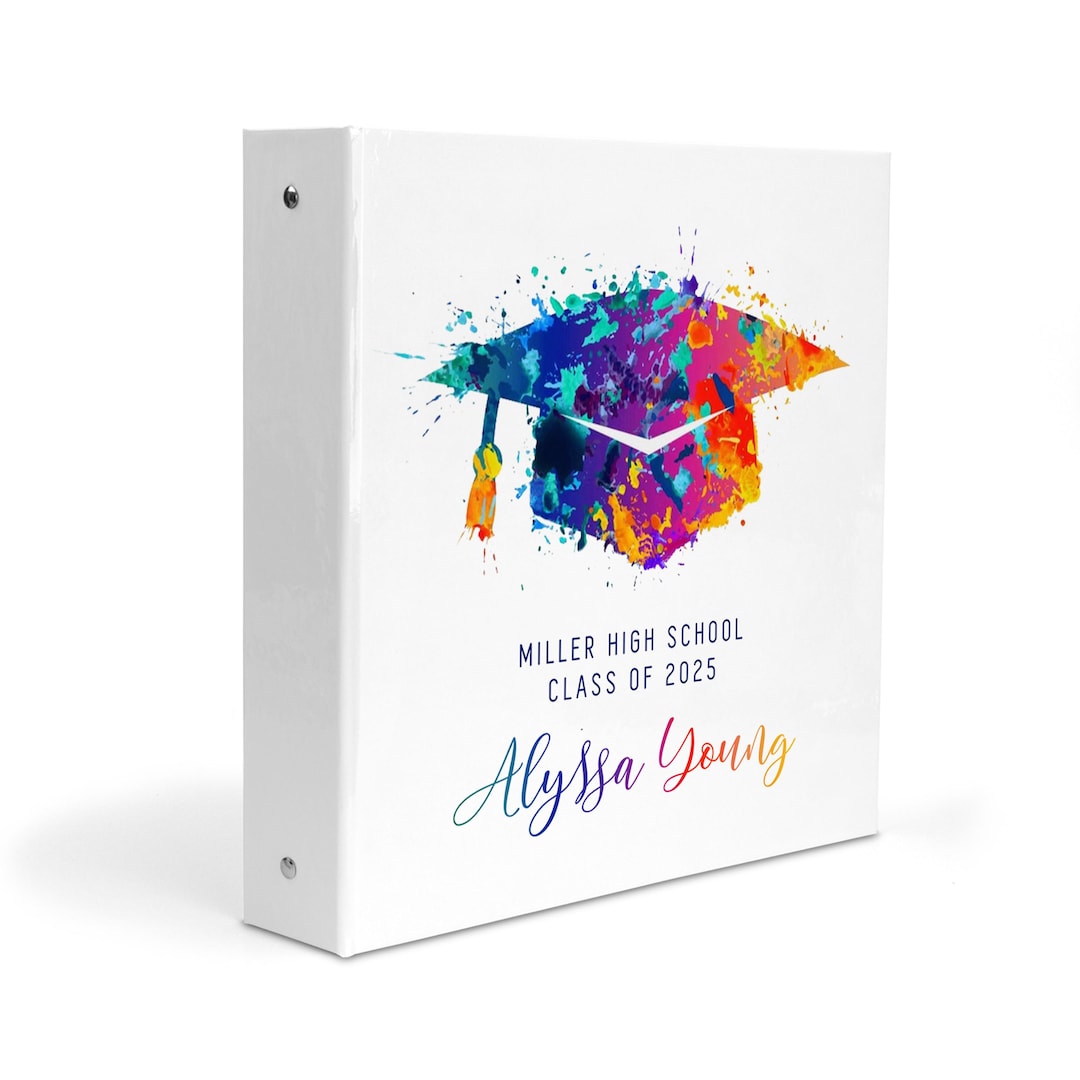 Graduation Class of 2024 3 Ring Binder 2" Personalized Custom Gift Girl ...