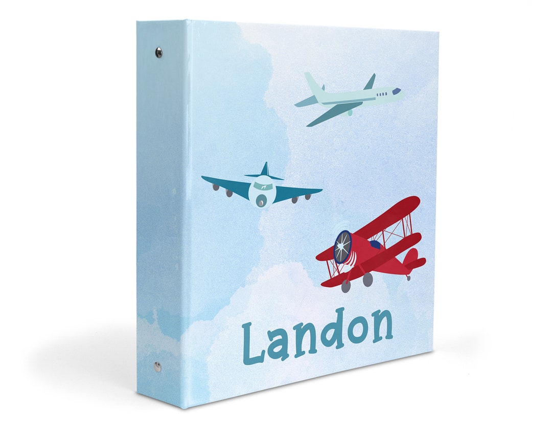 Airplane Plane Sky 3 Ring Binder 2 Personalized Custom - Etsy