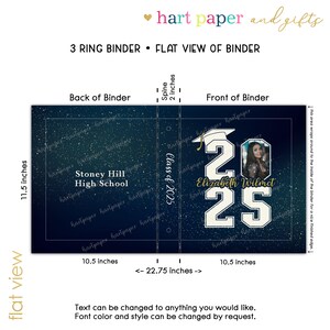 Graduation Class of 2024 3 Ring Binder 2" Personalized Custom Gift Girl ...