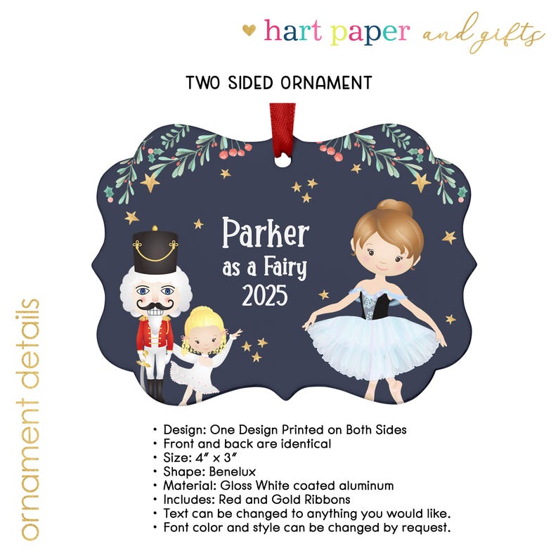 Nutcracker Sugar Plum Fairy Sprite Dream Dew Drop Christmas Ornament ...