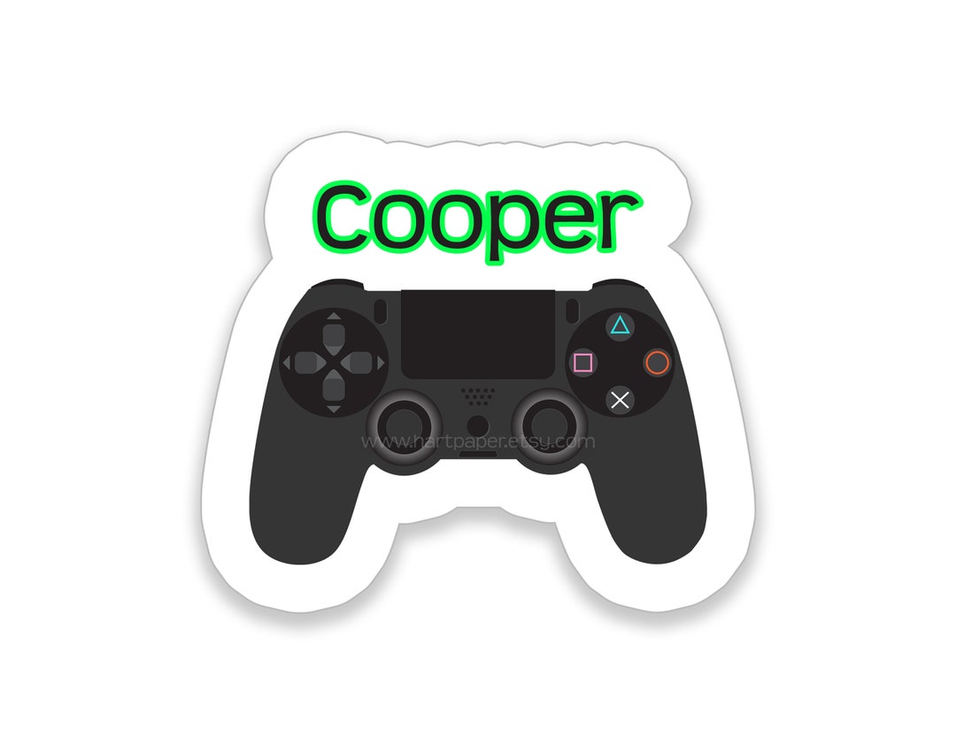 Video Game Gamer Vinyl Stickers Personalized Decal Label Back to School ...