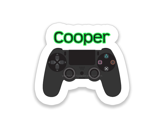 Video Game Gamer Vinyl Stickers Personalized Decal Label Back - Etsy