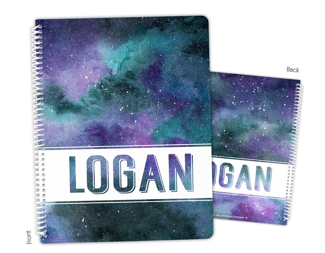 Galaxy Space Stars Personalized Notebook Sketchbook Custom - Etsy
