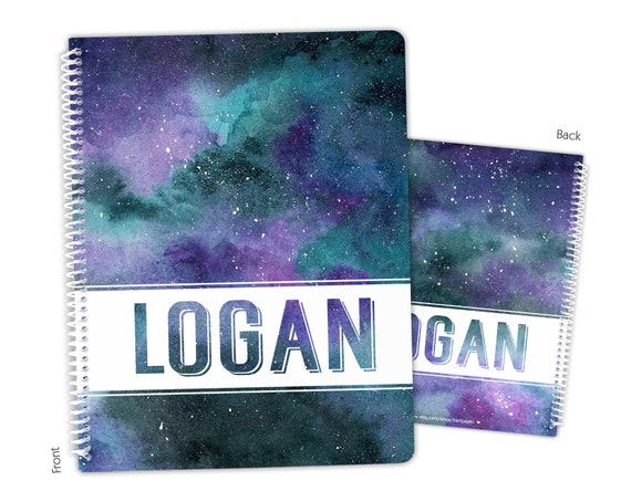 Galaxy Space Stars Personalized Notebook Sketchbook Custom - Etsy