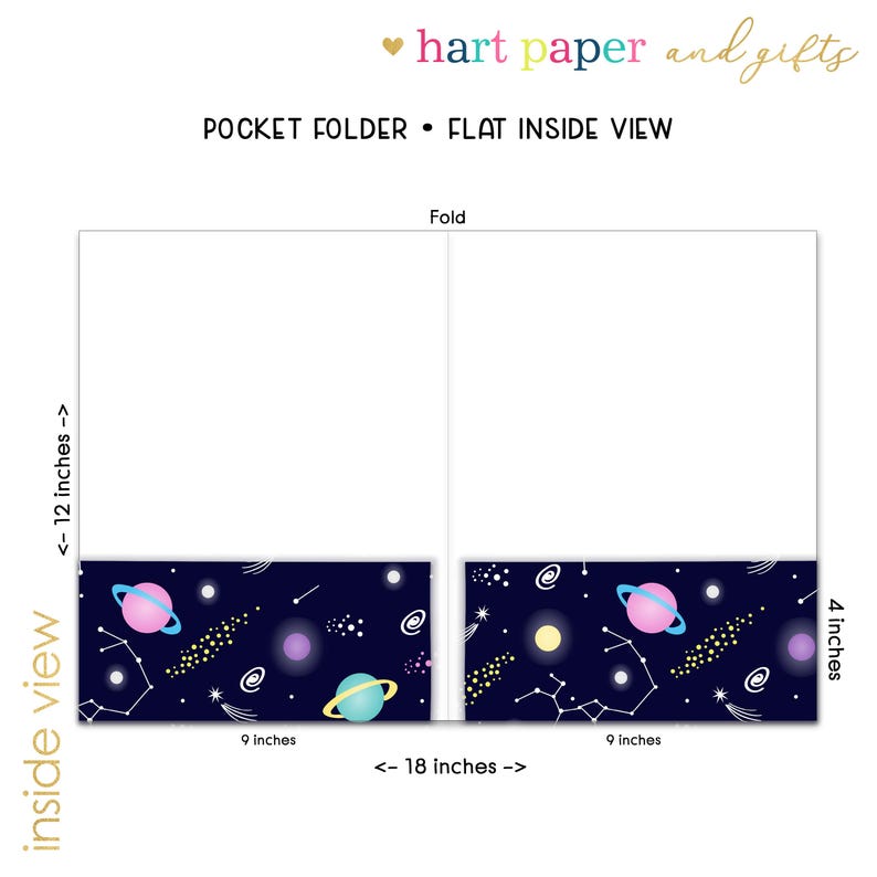 Planets Solar System Outer Space Personalized Folder 2 Pocket • Back to ...