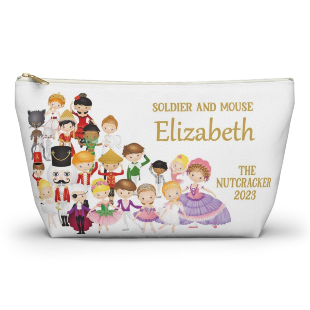 Personalized Nutcracker Recital Bag Pouch Custom Makeup Travel Back ...