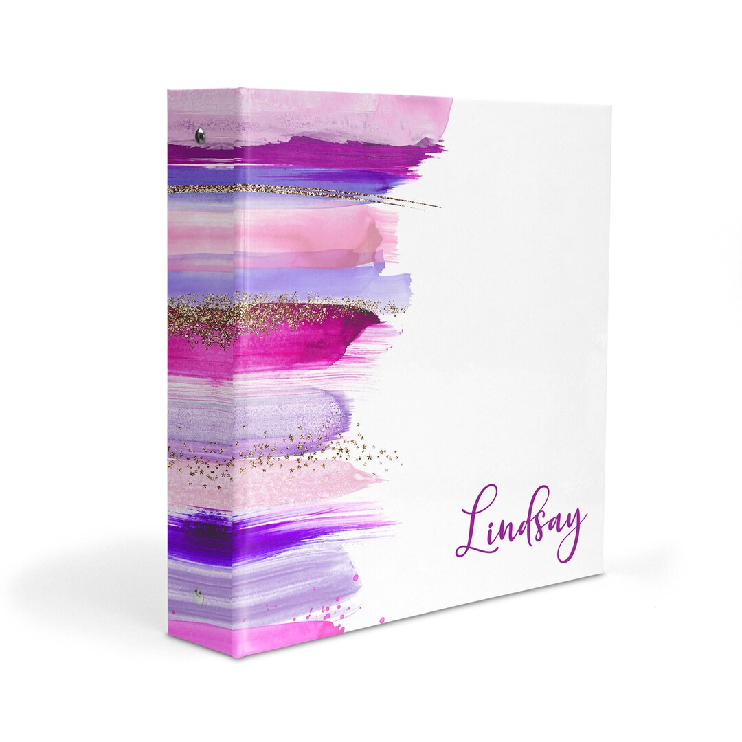 Rainbow 3 Ring Binder 2" Personalized Custom Gift Back to School ...