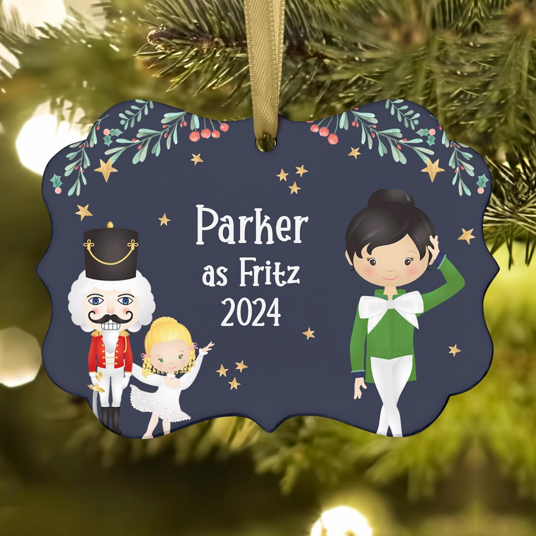 Nutcracker Fritz Party Boy Girl Hans Christmas Ornament Personalized ...