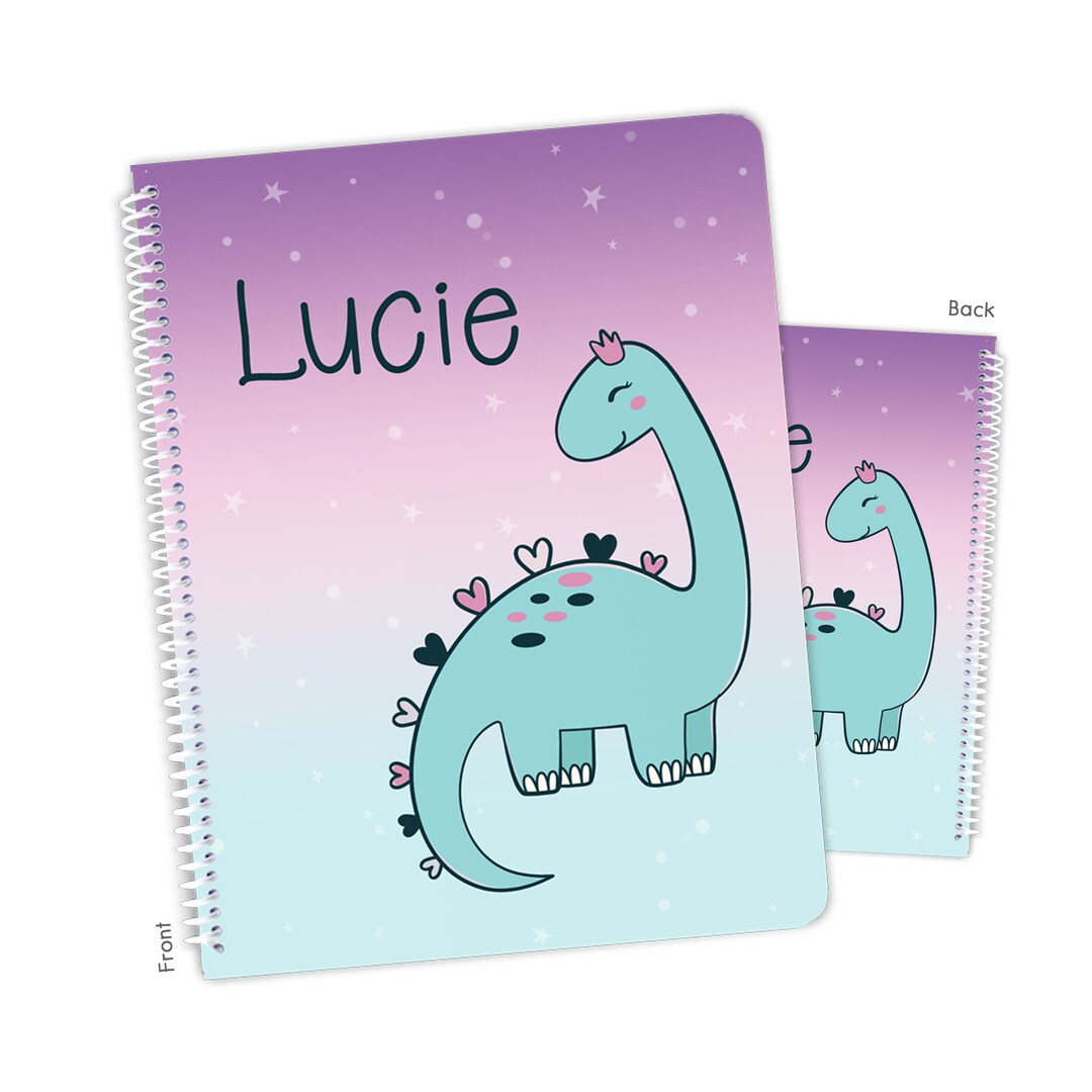 Dinosaur T Rex T-rex Personalized Notebook Sketchbook • Custom Birthday ...