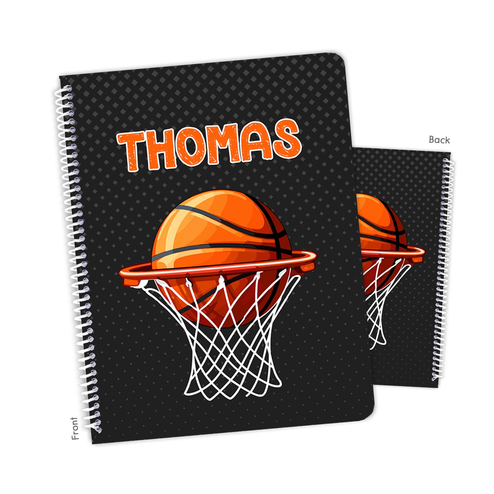 Basketball Sports Balls Personalized Notebook Sketchbook • Custom ...