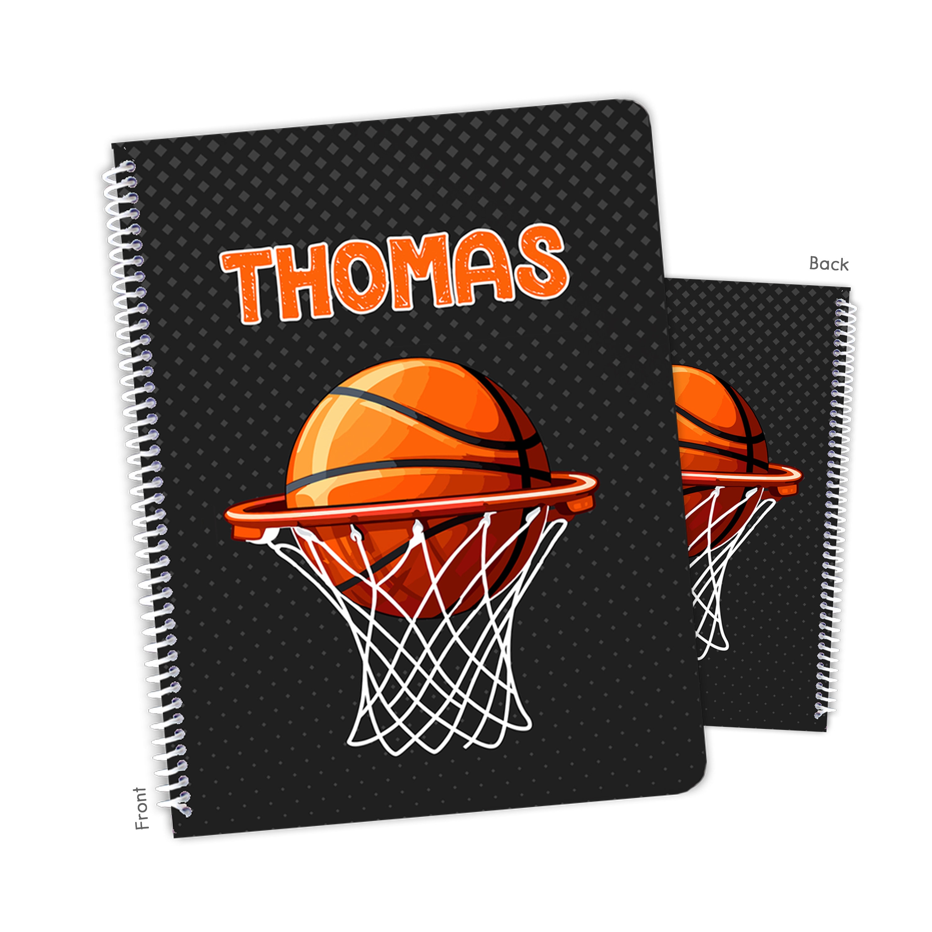 Basketball Sports Balls Personalized Notebook Sketchbook • Custom ...