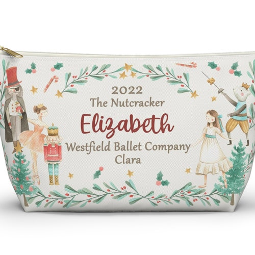 Personalized Nutcracker Dancer Bag Pouch Custom Makeup Travel - Etsy