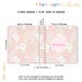Pink Flowers Flower 3 Ring Binder Personalized Custom Gift Back to ...