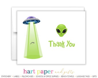 Alien Thank You Cards - Etsy