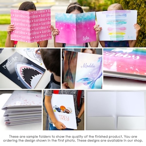 Planets Solar System Outer Space Personalized Folder 2 Pocket Back to ...