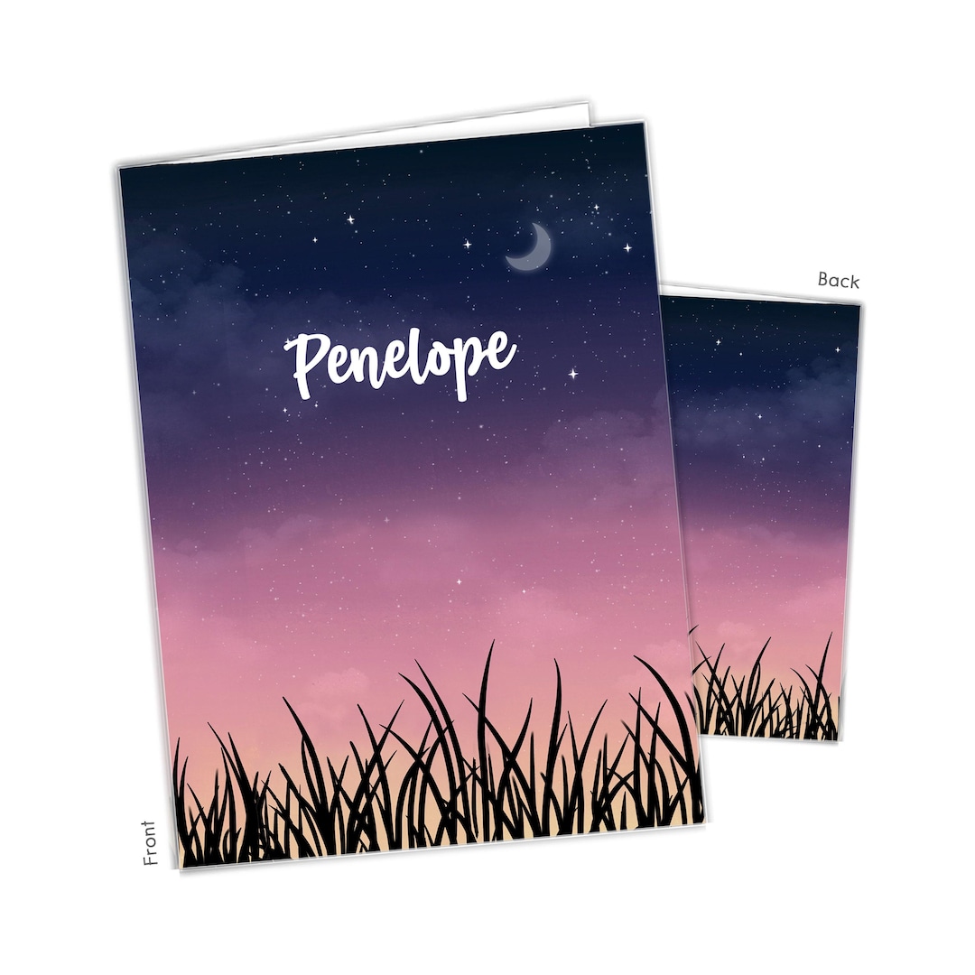 Sunset Sunrise Personalized Folder 2 Pocket Rainbow • Back to School ...