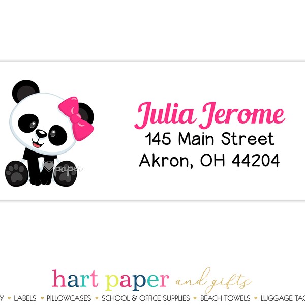 Personalized Panda Invitations - Etsy