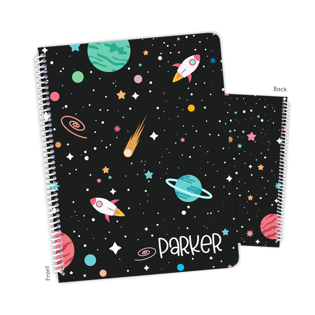 Outer Space Planets Solar System Personalized Notebook Sketchbook ...