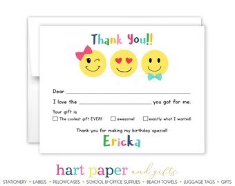 Emoji Thank You Card | Etsy