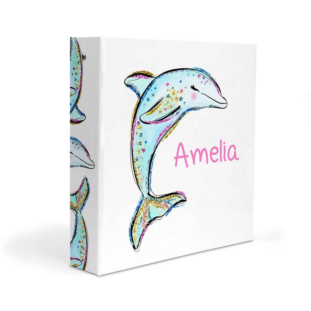 Dolphin Fish Rainbow 3 Ring Binder 2 Personalized Custom Gift Back to ...