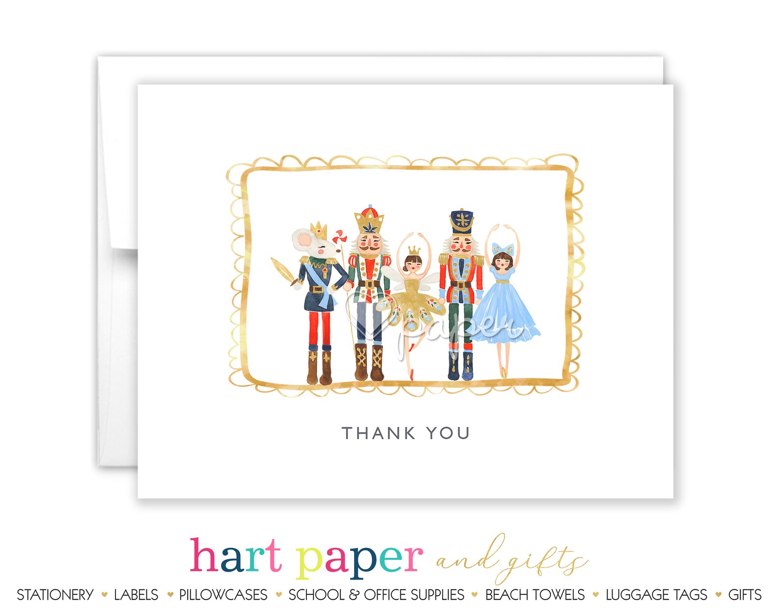 Nutcracker Ballet Ballerina Thank You Personalized Cards | Etsy