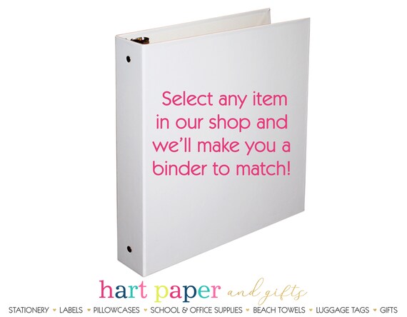 Create Your Own Custom 3 Ring Binder 2 Personalized | Etsy