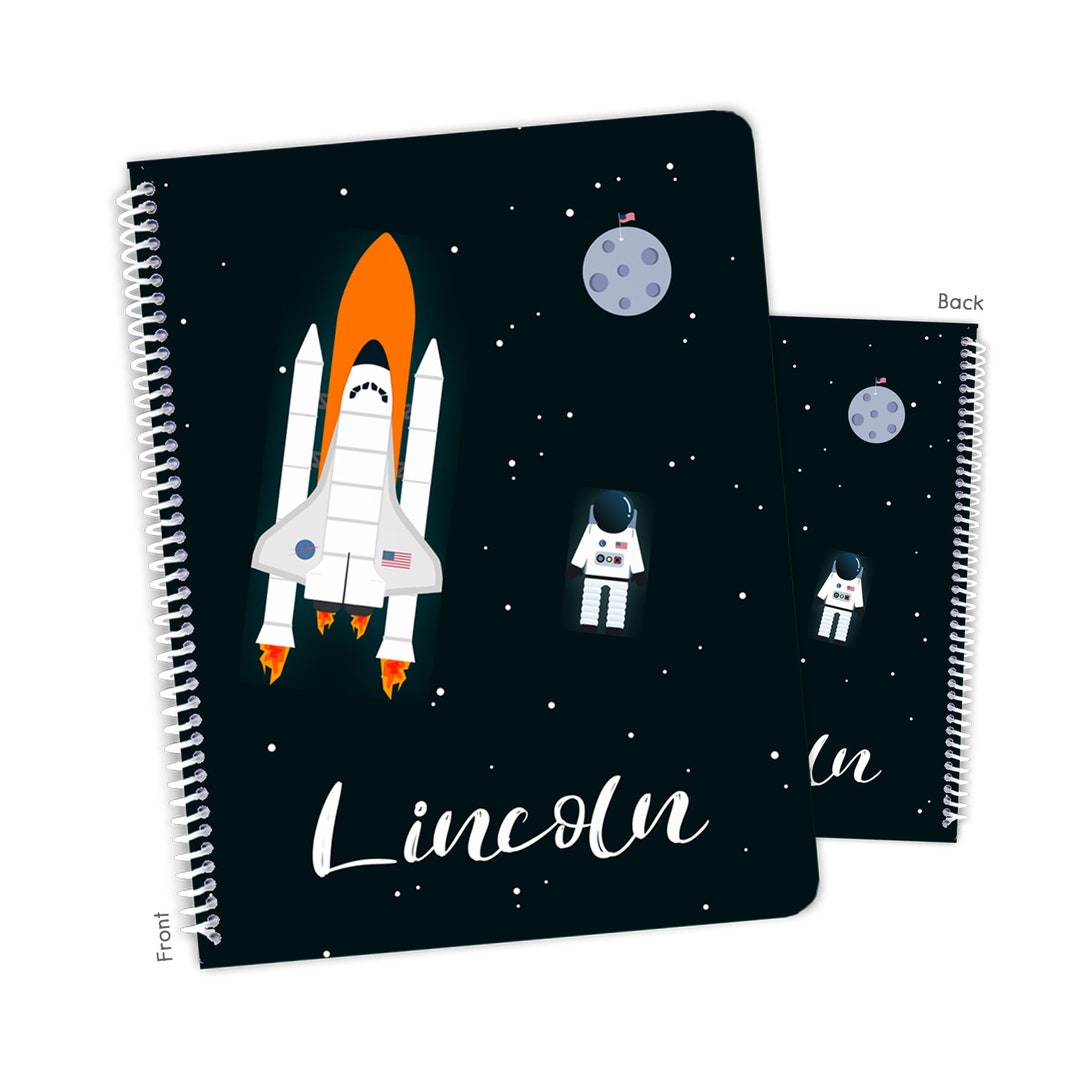 Rocket Space Planets Solar System Personalized Notebook Sketchbook ...