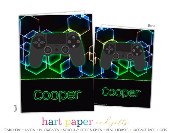 Video Game Gamer Personalized Folder 2 Pocket Back to School | Etsy